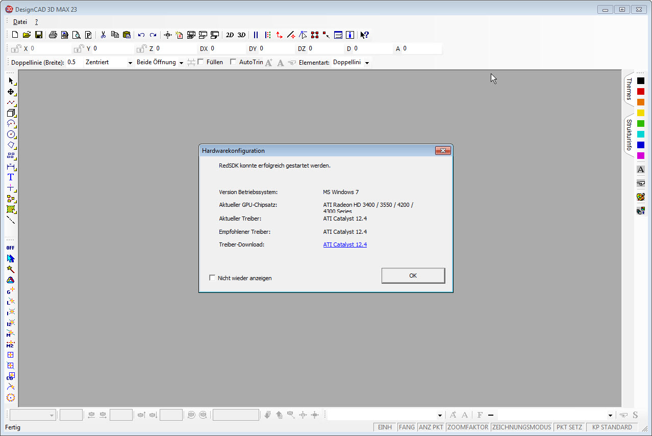 DesignCAD starten | TurboCAD & DesignCAD